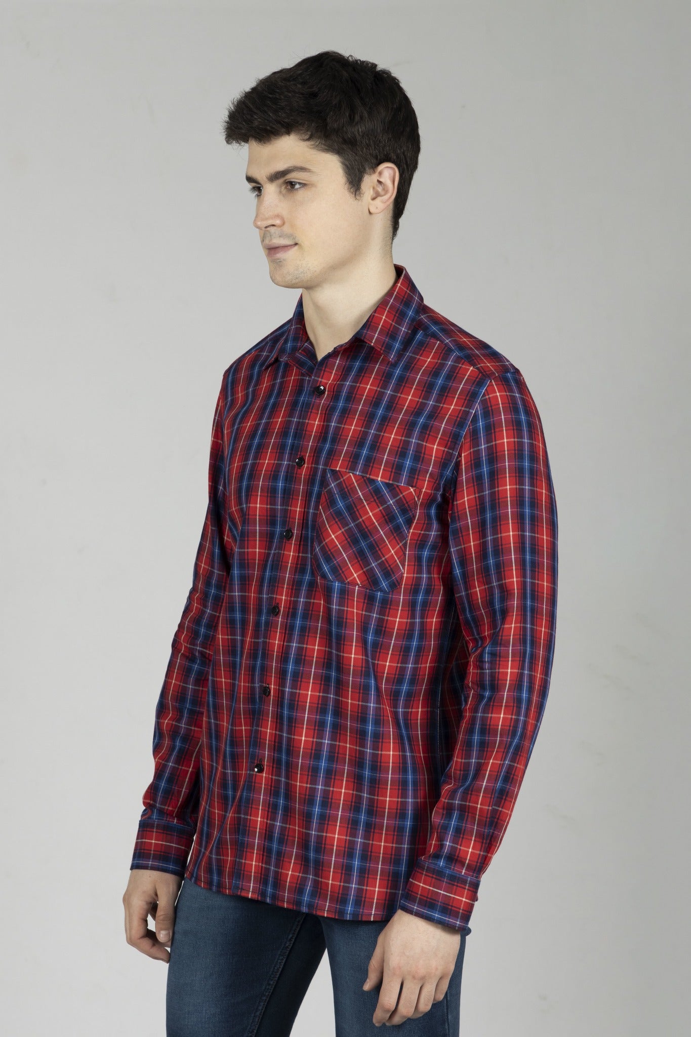 Buy Red Tapered Men's Shirt online in India | OZMOD
